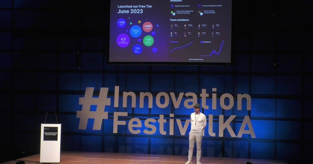 Elias Groll von Codesphere | media.karlsruhe.digital